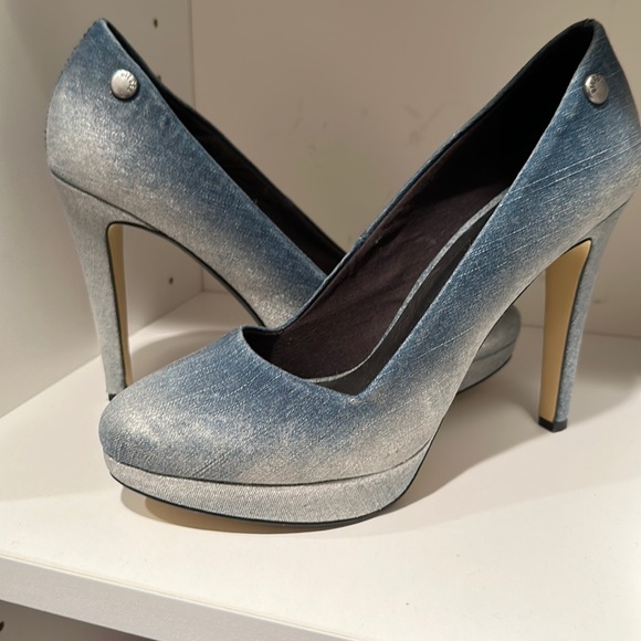 Diesel | Shoes | Diesel Denim Blue High Heel Pumps | Poshmark